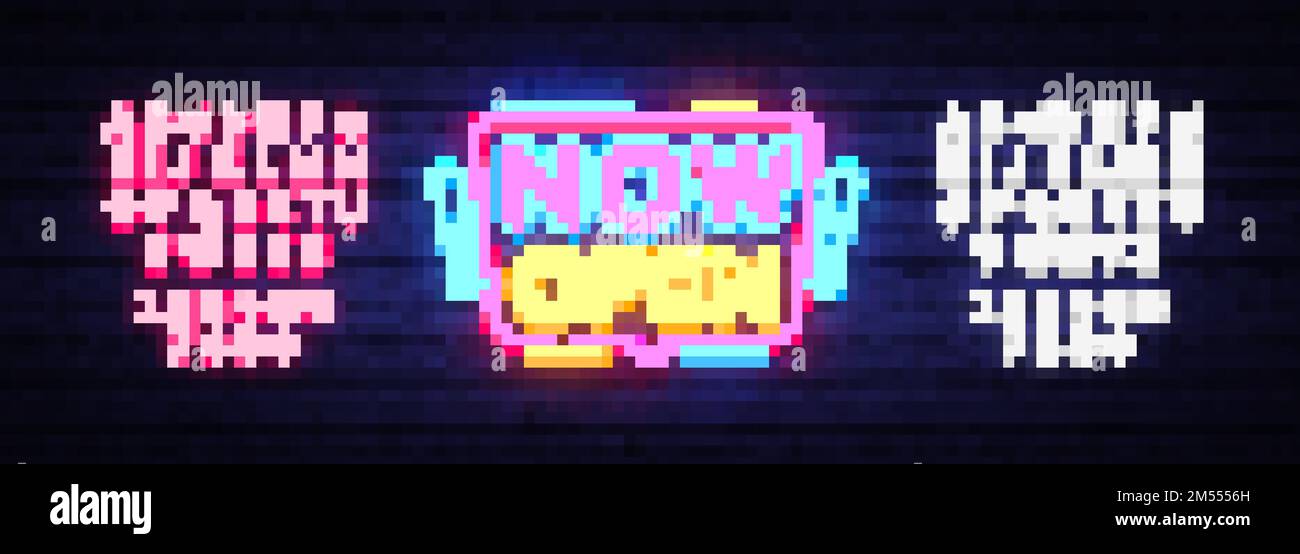 Now Open neon signs vector. Now Open Design template neon sign, light ...