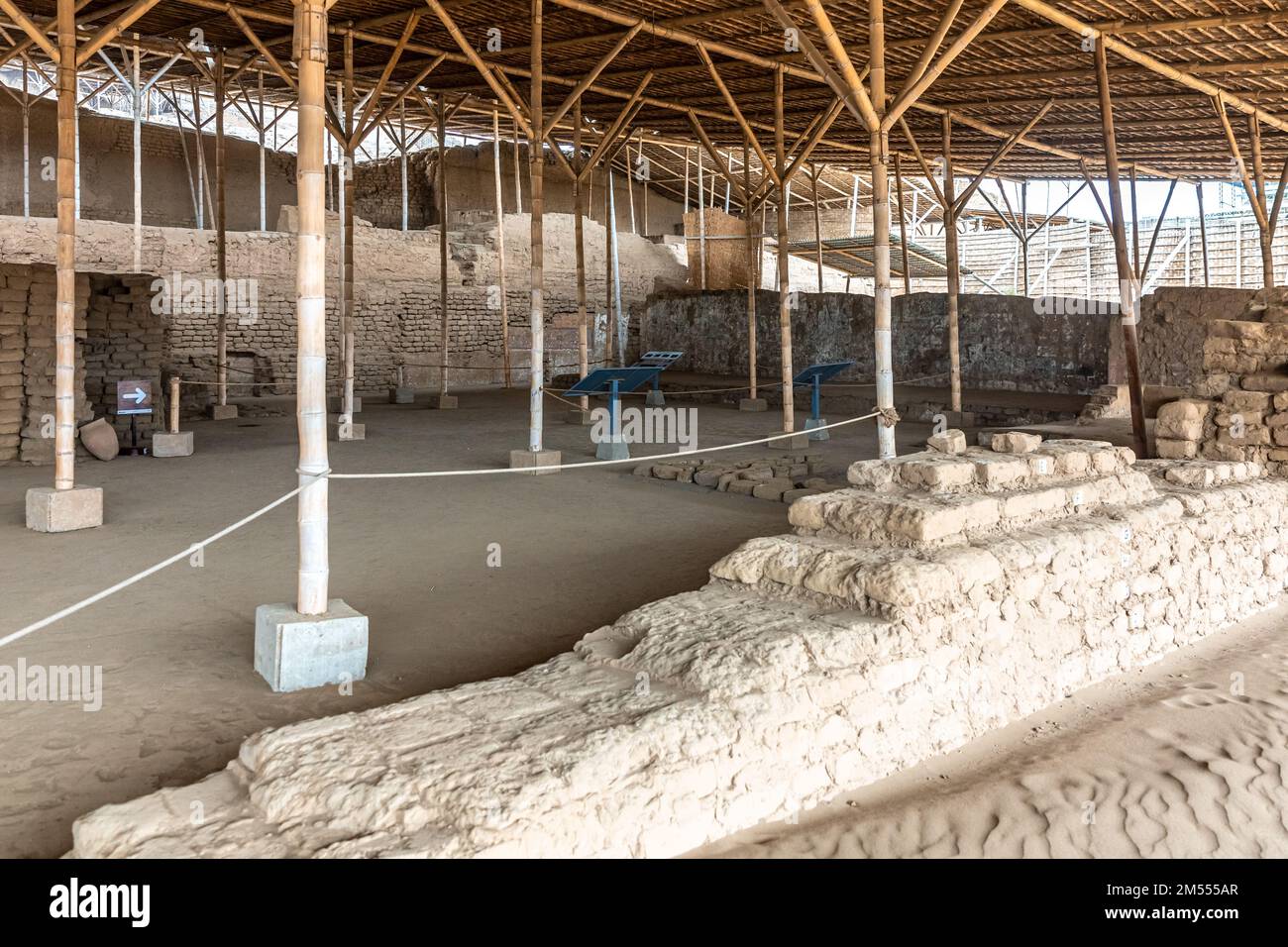 Huaca de la Luna archaeological site in Peru near Trujillo Stock Photo ...