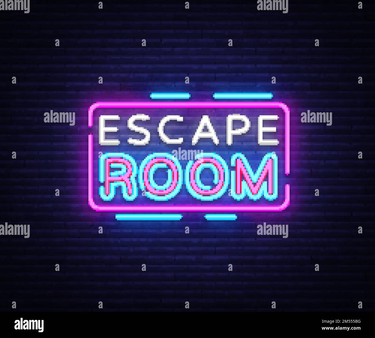 Escape Room neon signs vector. Escape Room Design template neon sign ...