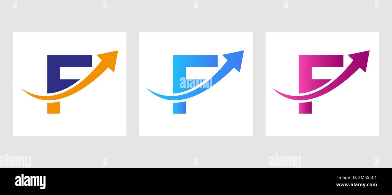 Letter F Financial Logo. Marketing And Finance Business Logotype With ...