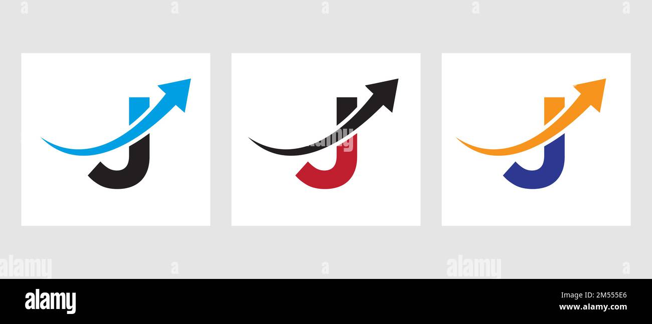 Letter J Financial Logo. Marketing And Finance Business Logotype With ...