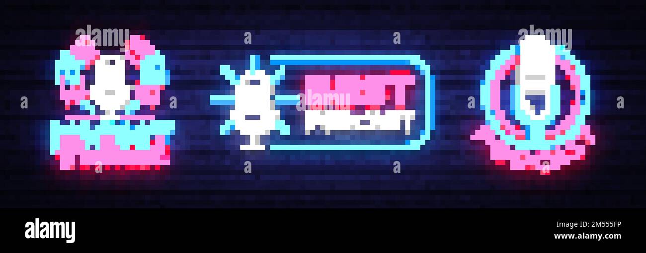 Podcast Neon sign collection vector design template. Podcast neon logo, light banner design ...