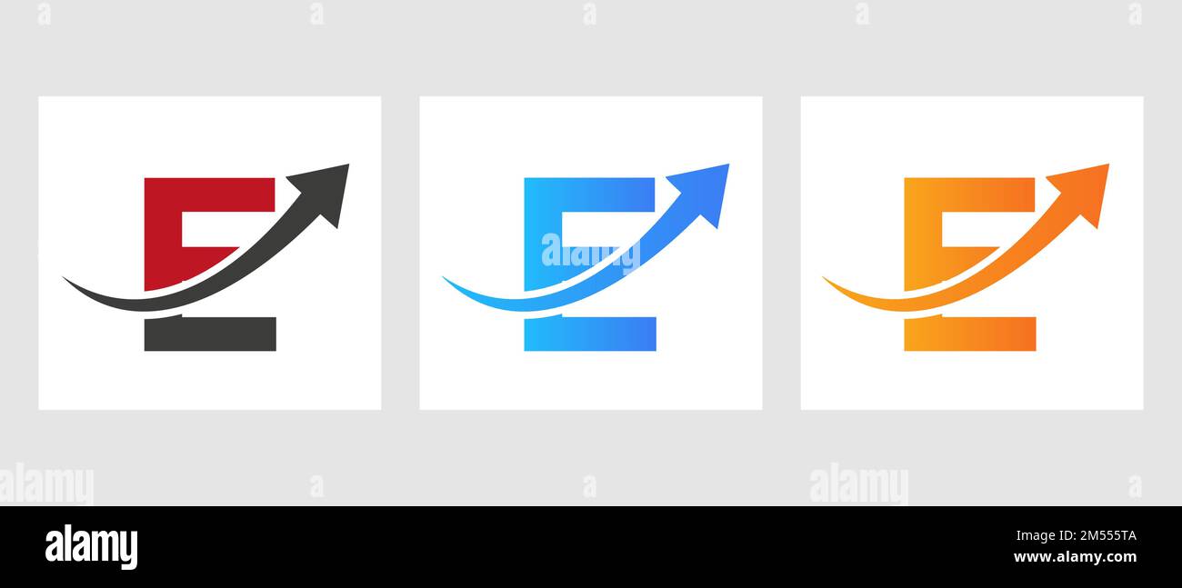 Letter E Financial Logo. Marketing And Finance Business Logotype With ...