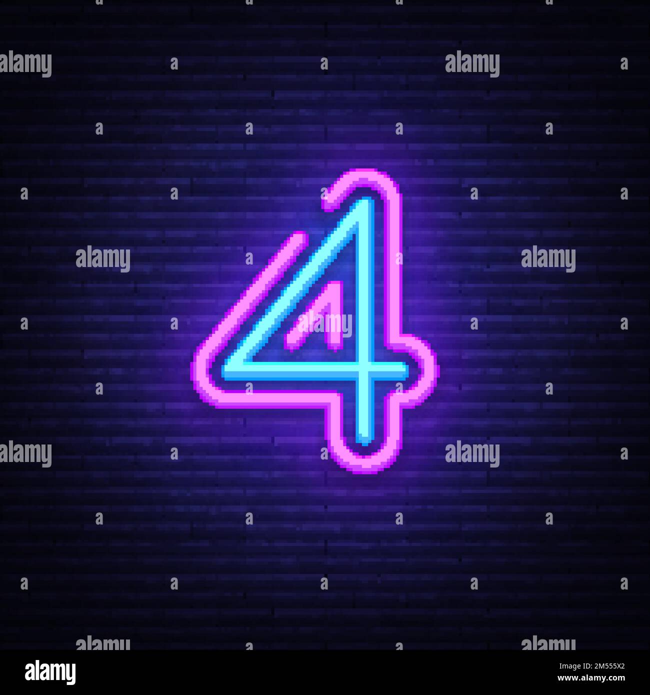 Four fluorescent neon tube Stock Vector Images - Alamy