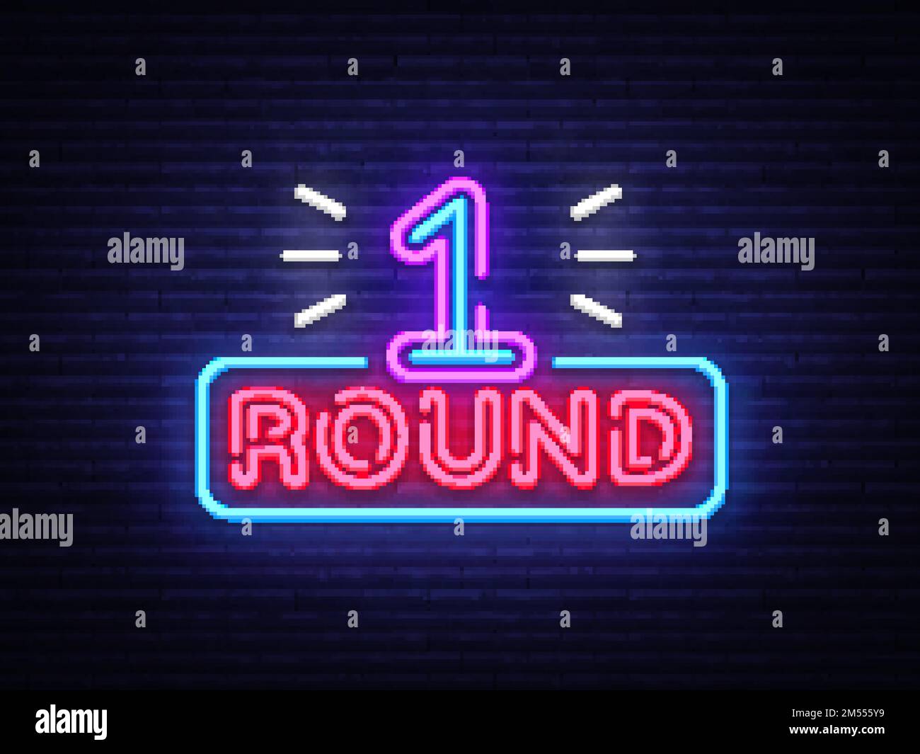 Boxing round 1 board Stock Vector Images - Alamy