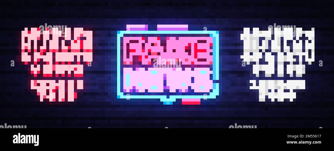 Fake News neon sign vector. Breaking News Design template neon sign ...
