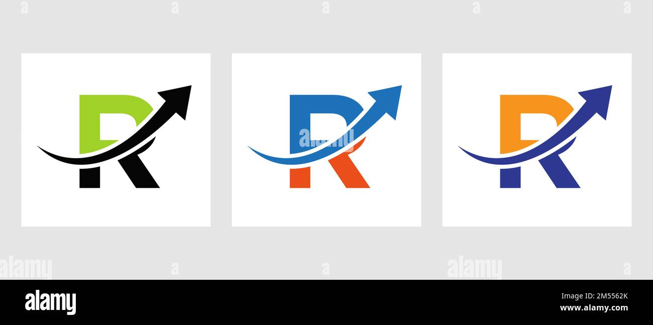 Letter R Financial Logo. Marketing And Finance Business Logotype With ...
