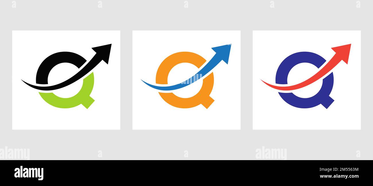 Letter Q Financial Logo. Marketing And Finance Business Logotype With ...