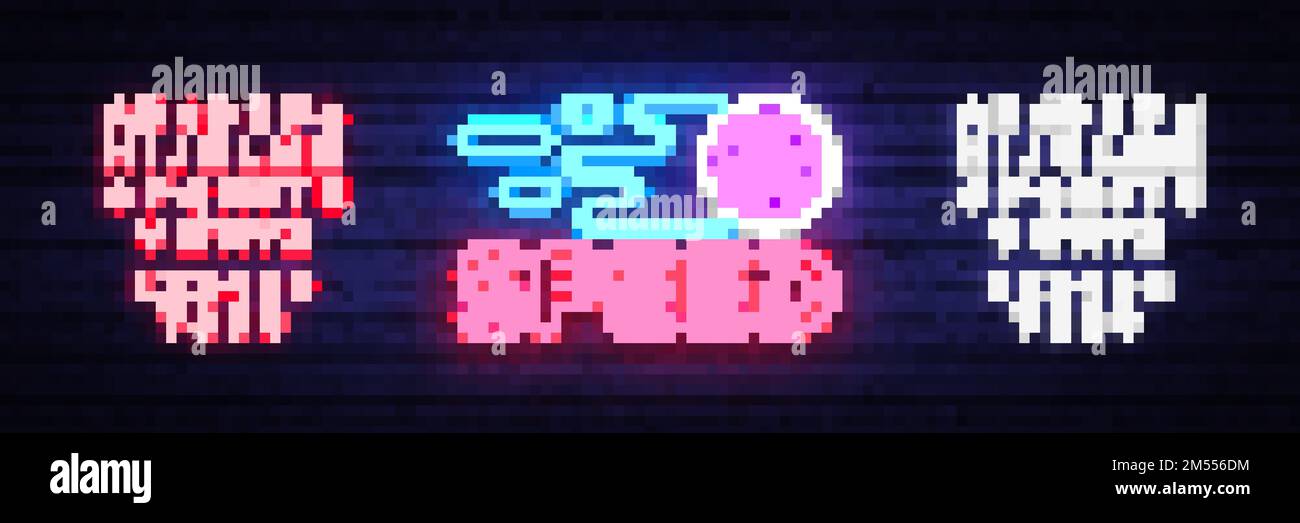 Speed Night Neon Logo Vector. Racing neon sign, design template, modern ...