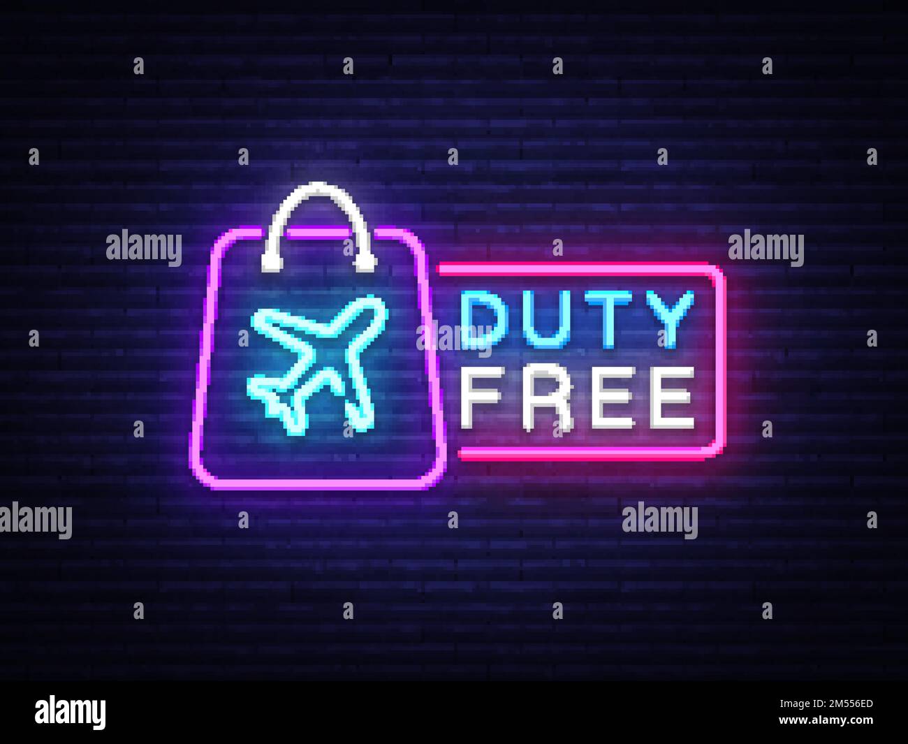 Duty free banner Stock Vector Images - Alamy