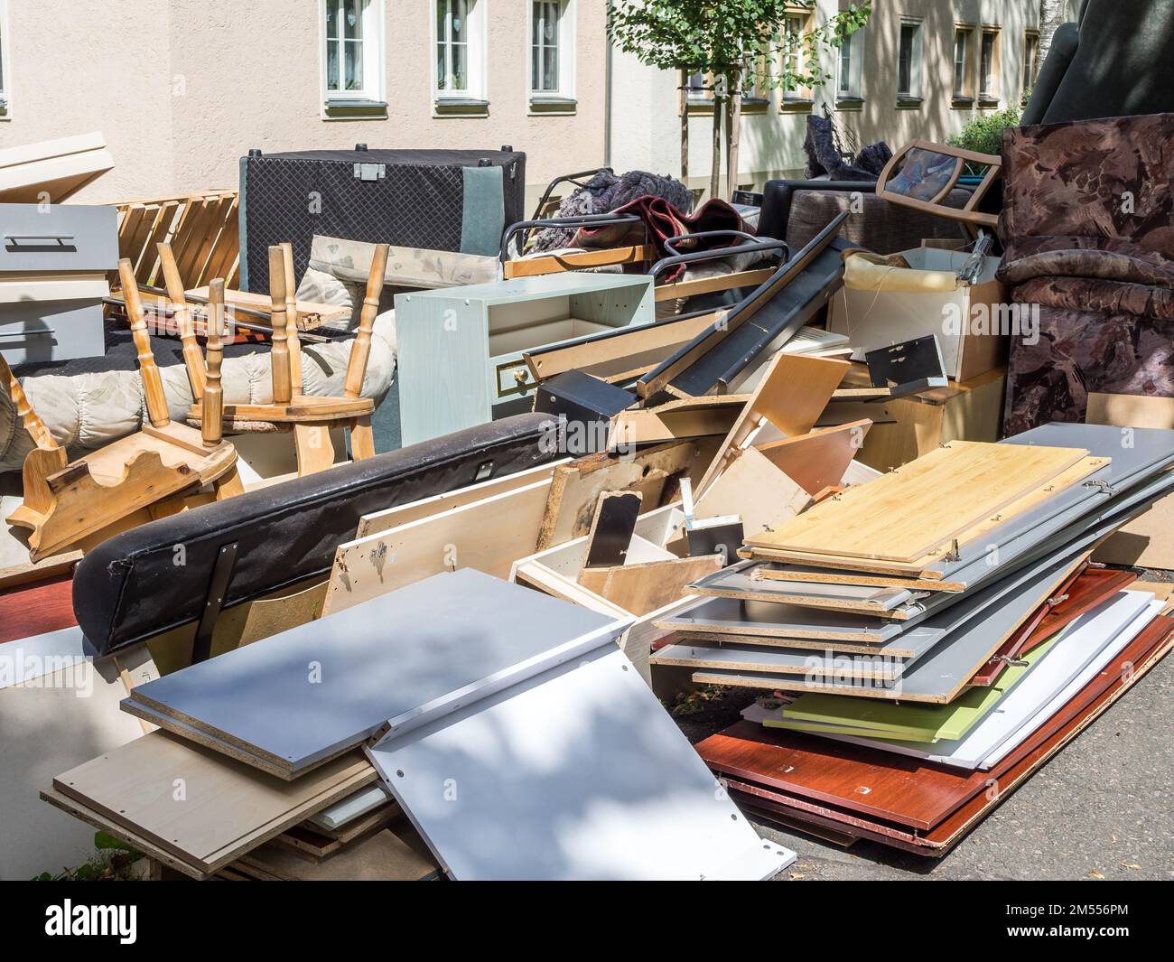 Bulky waste on the street Stock Photo - Alamy