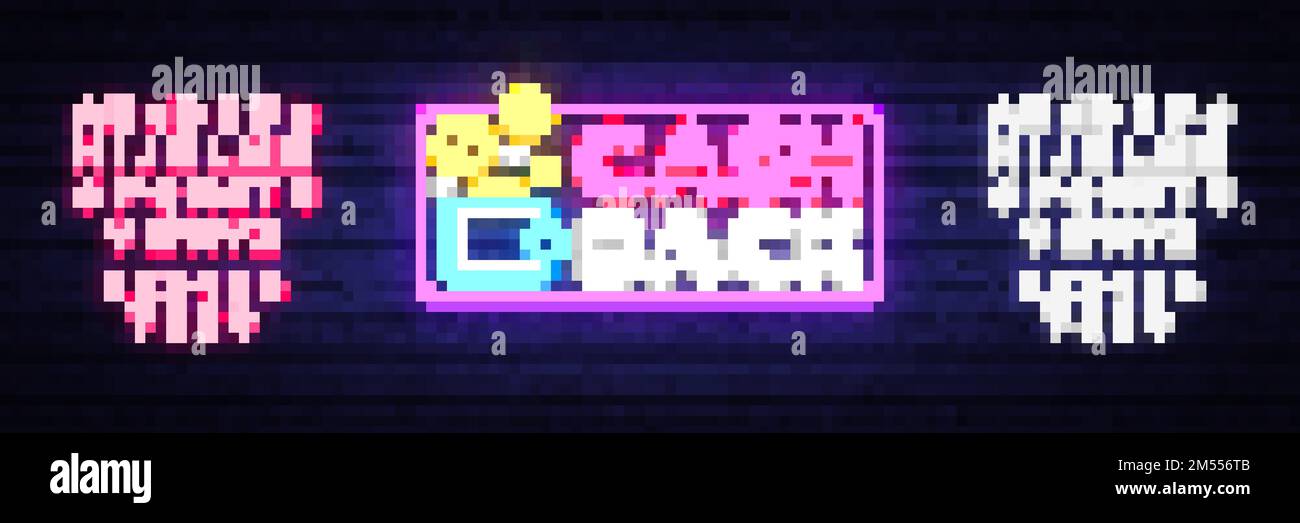 Cash Back sign vector design template. Wallet Cash Back symbols neon ...