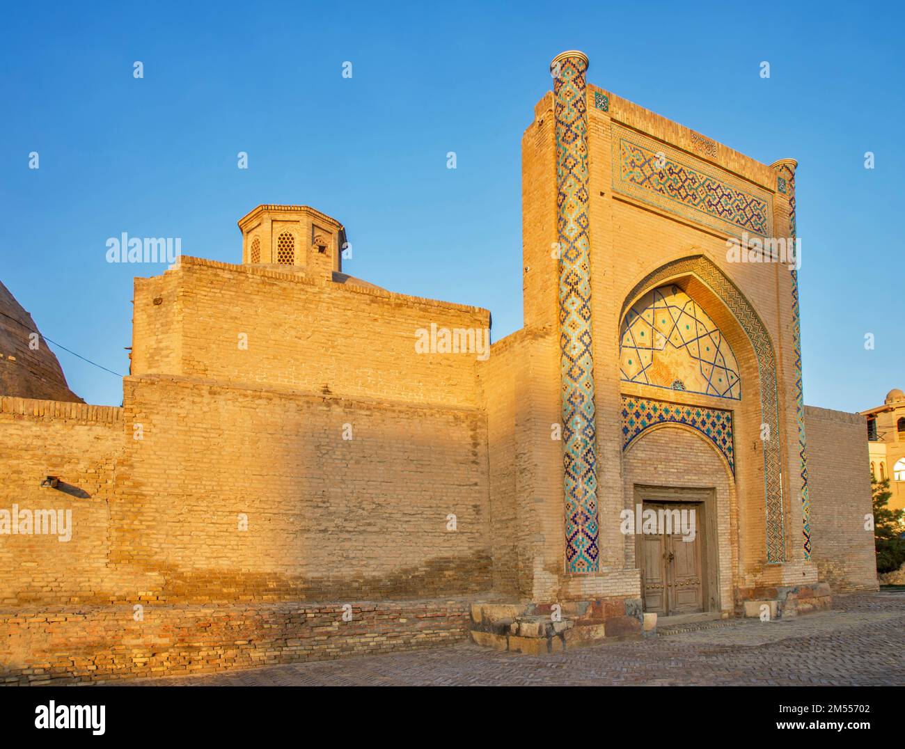 Emir Alim Khan madrasah in Bukhara. Uzbekistan Stock Photo - Alamy