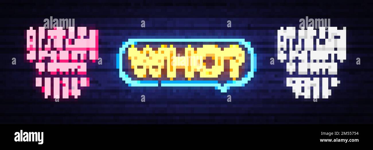 Who Neon Text Vector. Who neon sign, design template, modern trend ...