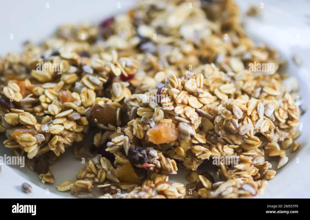Oatmeal on white hi-res stock photography and images - Alamy