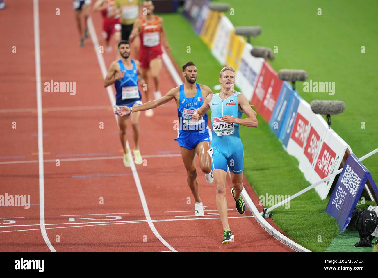 Topi Raitanen winning the 3000m steeplechase at the 2022 European ...