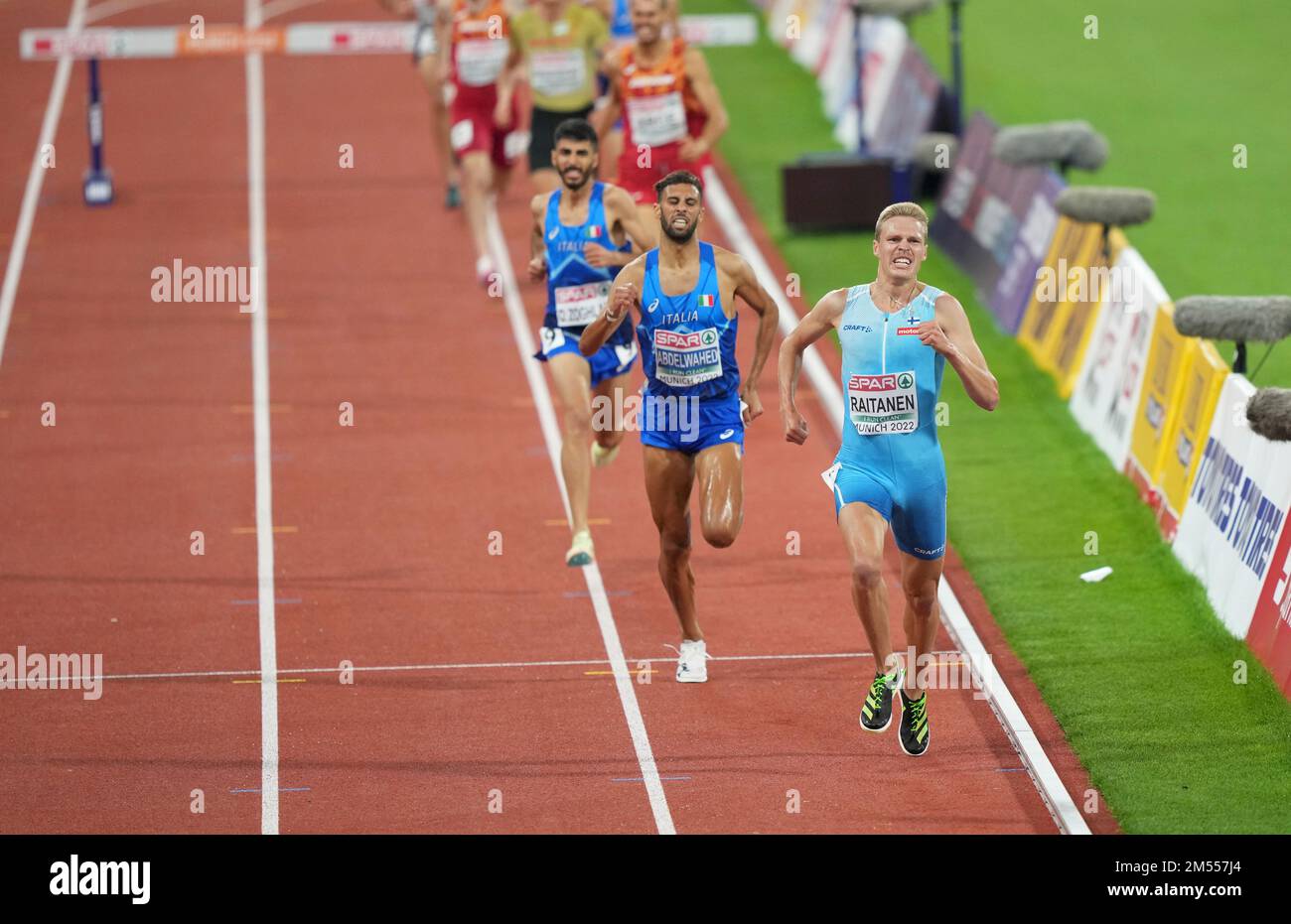 Topi Raitanen winning the 3000m steeplechase at the 2022 European ...