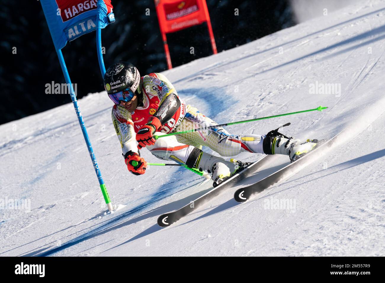 Alta Badia, Italy 18 December 2022. VERDU Joan (And) competing in the ...