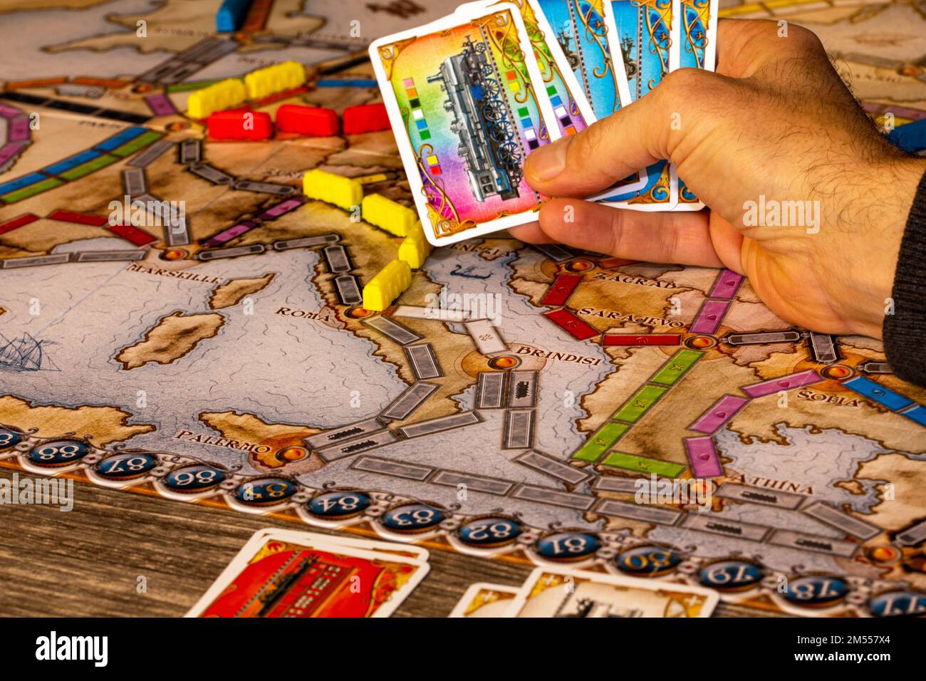 Board game ticket to ride hi-res stock photography and images - Alamy