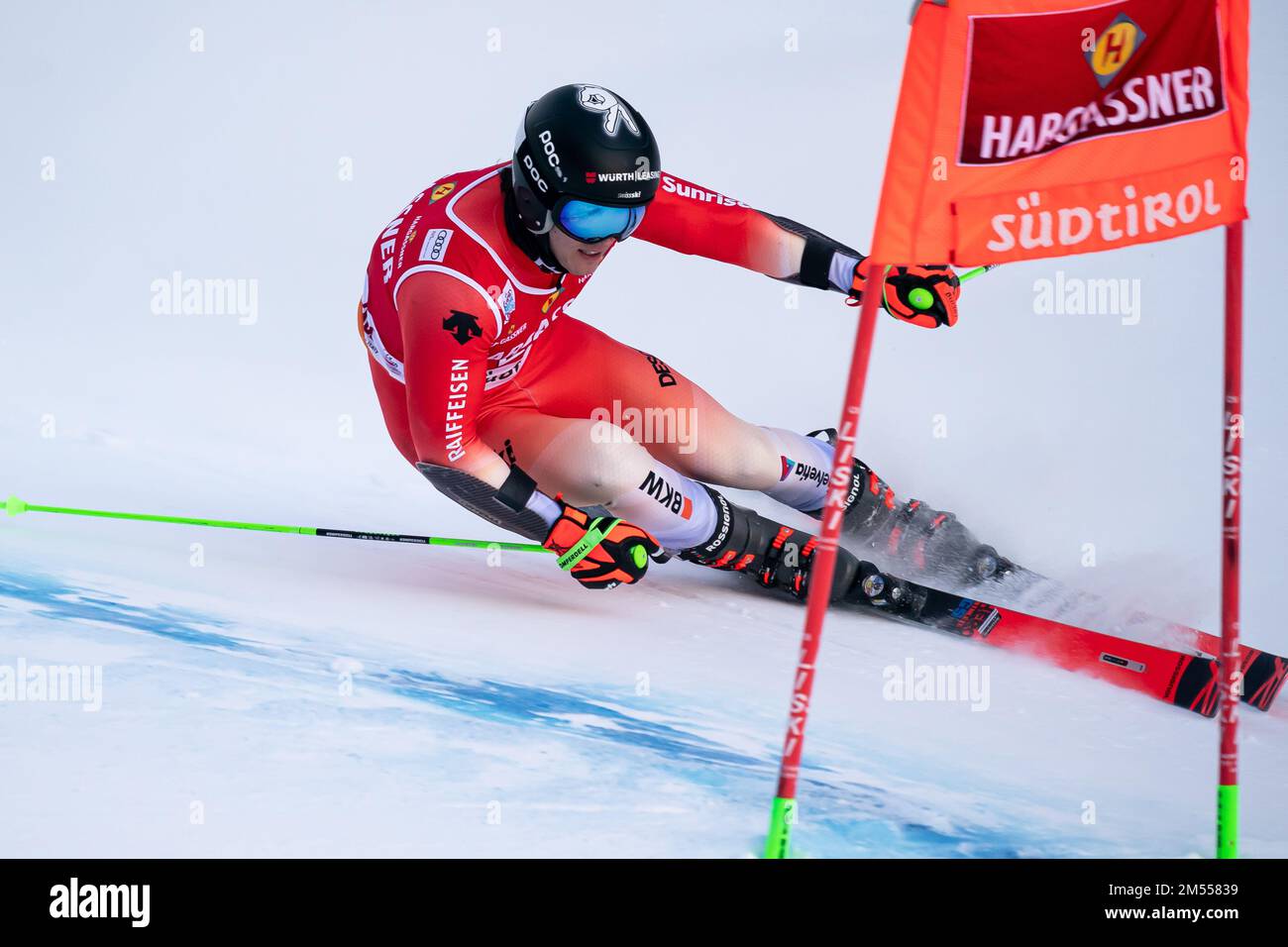 Alta Badia, Italy 18 December 2022. SIMONET Livio (Sui) competing in ...