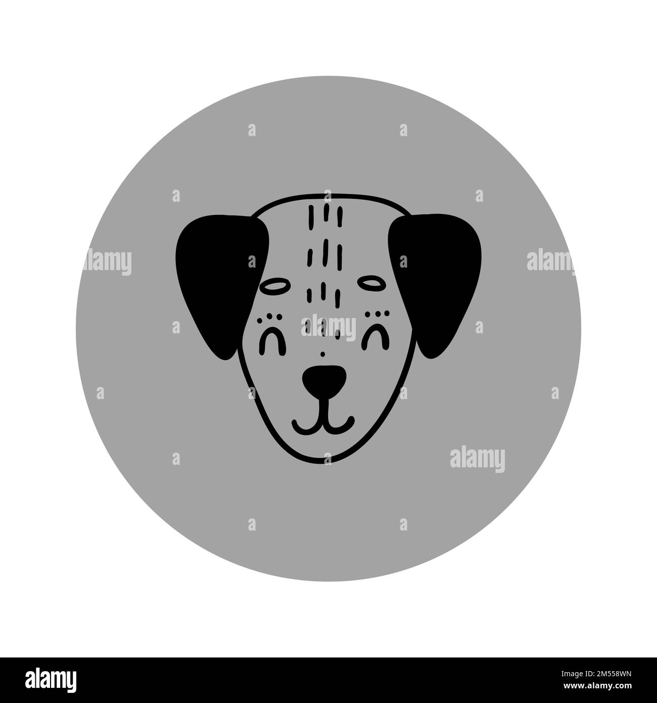 Highlight covers. Dog collection. Round icons for social media stories ...