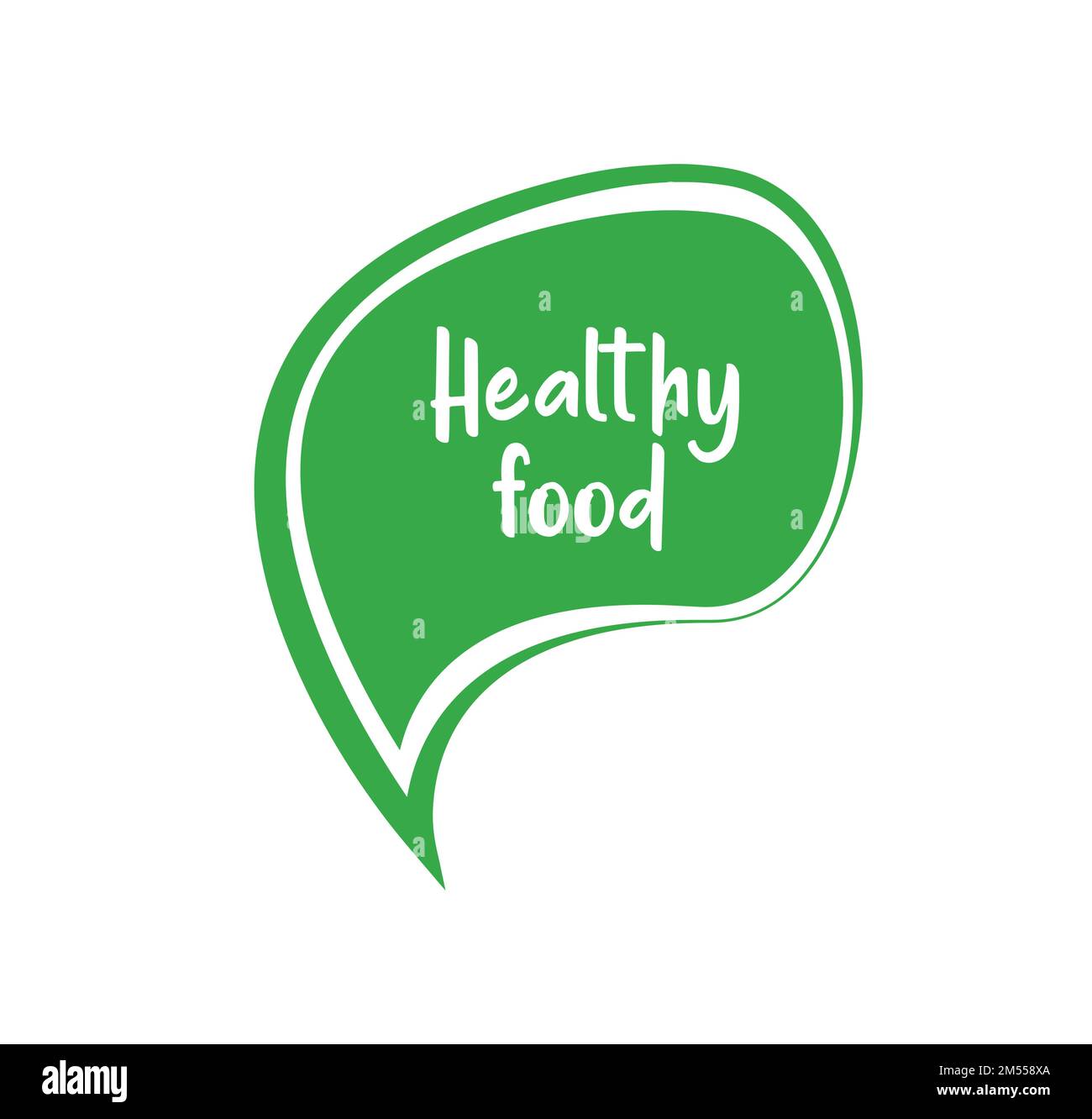 Healty Food Sign On White Background Stock Vector Image And Art Alamy