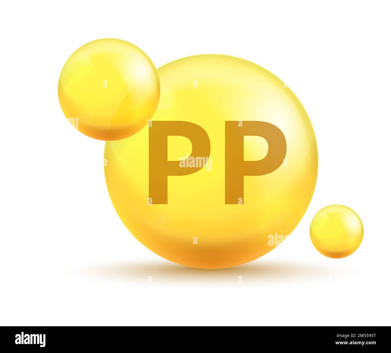 Vitamin golden capsules. Realistic 3d gold bubbles. Vector multivitamin ...