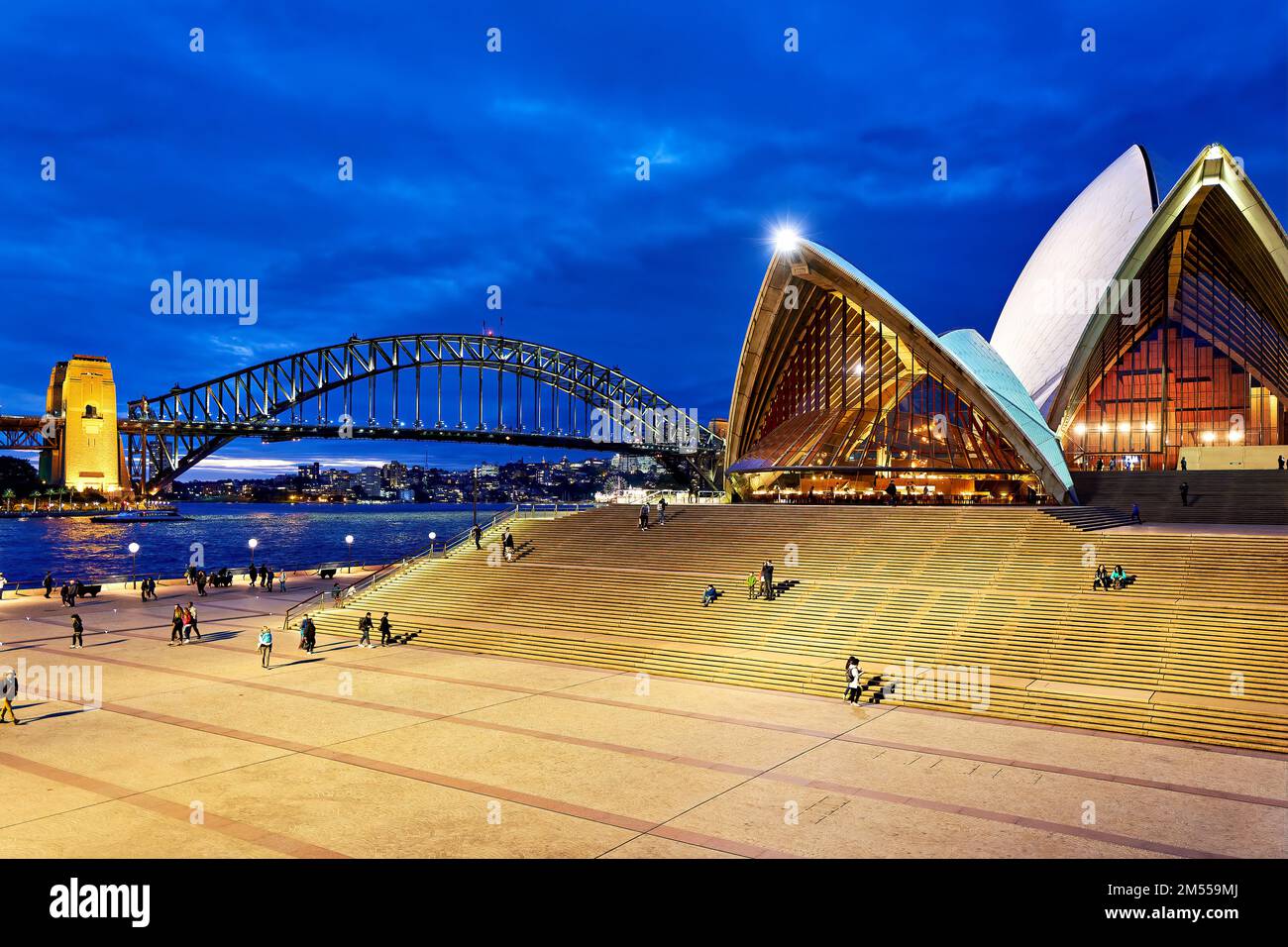 Sydney. New South Wales. Australia. The Opera House at sunset and the ...