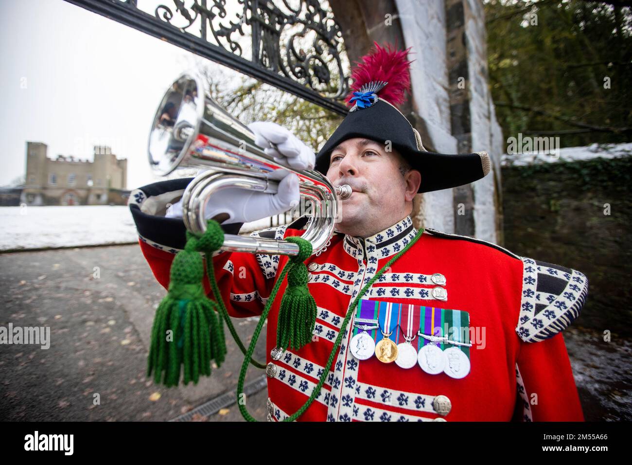 Hillsborough Fort Guard Bugler Andrew Carlisle. The bugler who played ...