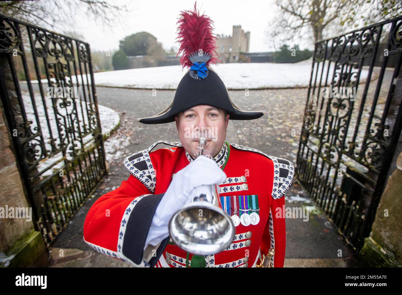 Hillsborough Fort Guard Bugler Andrew Carlisle. The bugler who played ...