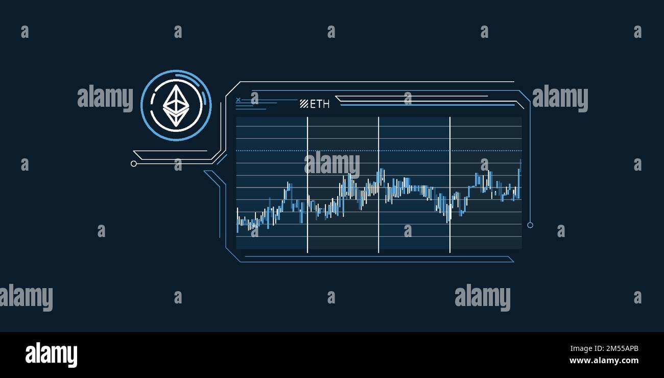 Abstract infographics of stable Ethereum exchange rate Stock Vector ...