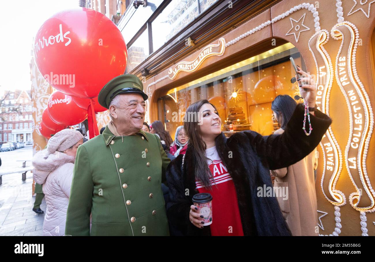 EDITORIAL USE ONLY Michael Pinsker greeting Zineb Elateq queuing ...
