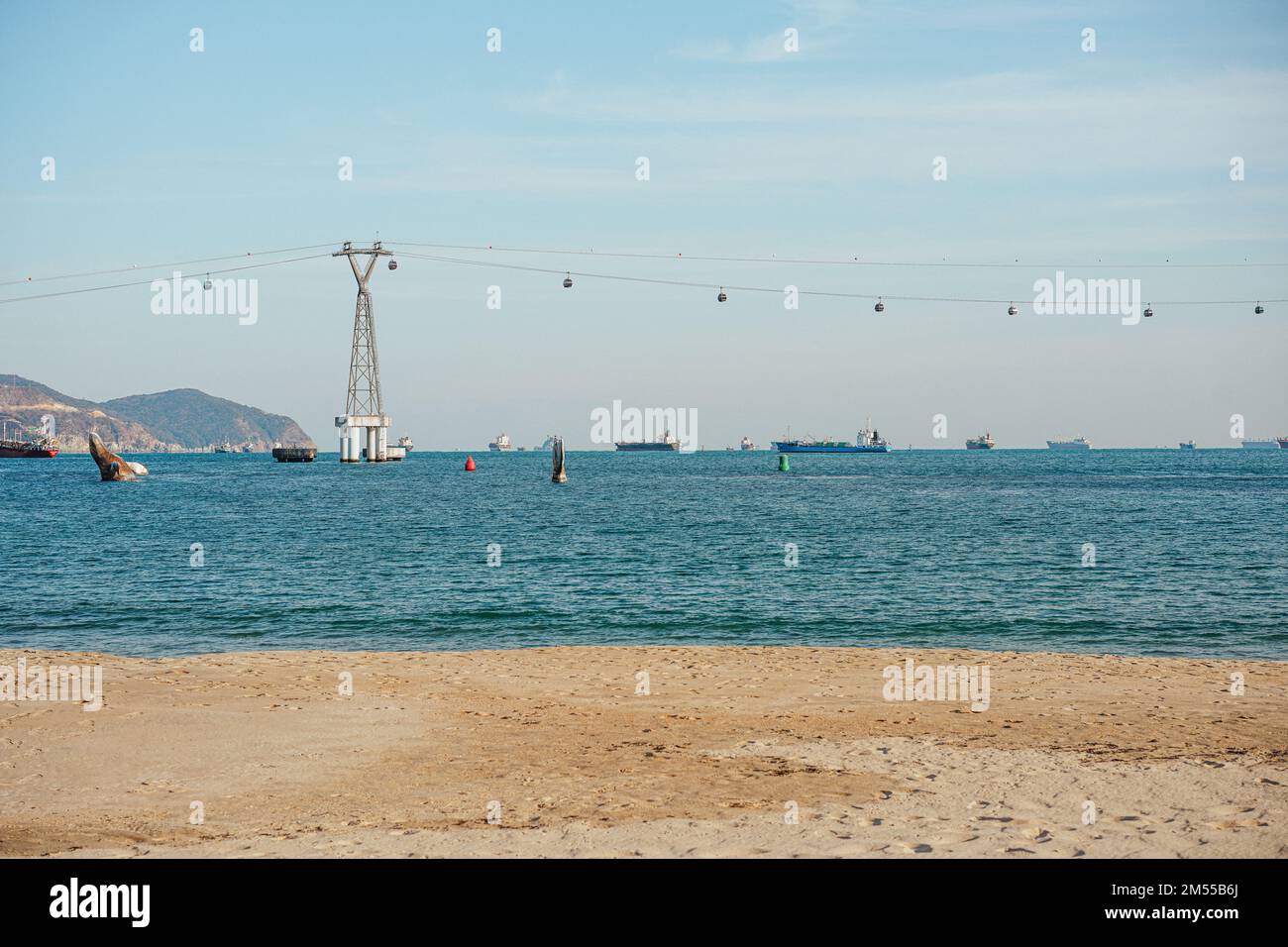 landscape of beach near ocean Stock Photo - Alamy