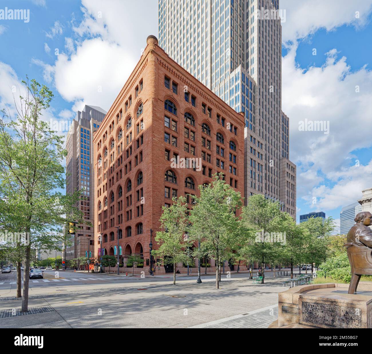 The historic Society for Savings Building, Cleveland’s tallest building in 1890, is joined to ...