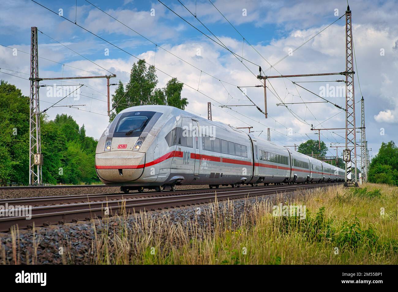 A train of the Intercity express of the 412 multiple units 9472 passing ...