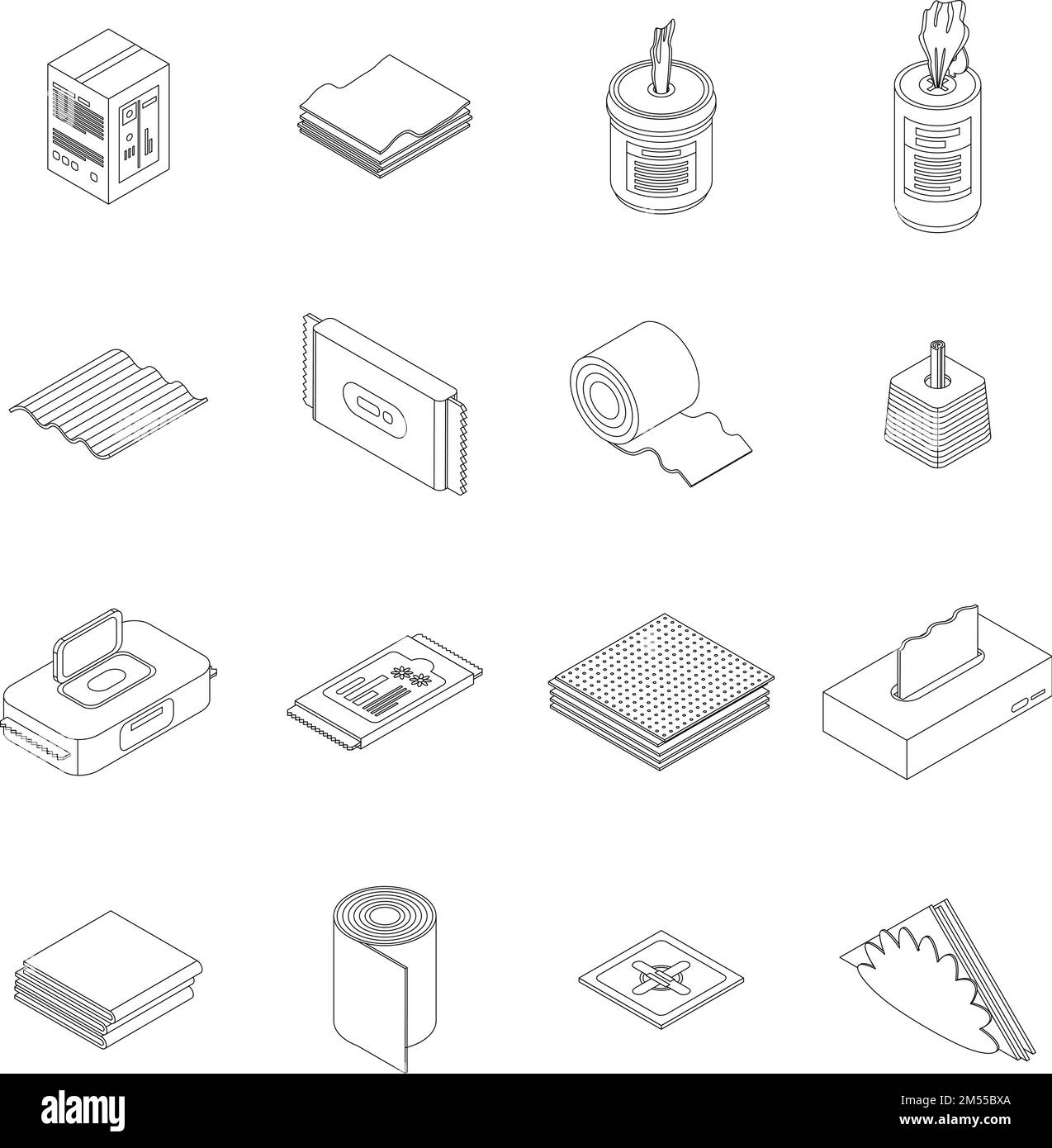 Tissue icon. Isometric of tissue vector icon for web design isolated on ...