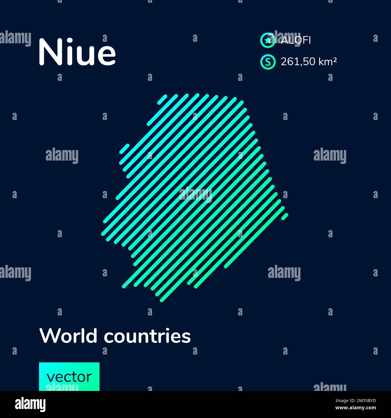 Niue map Stock Vector Images - Alamy