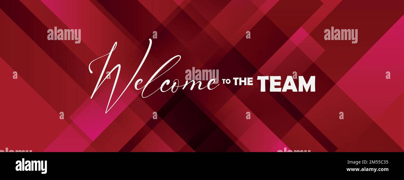 Welcome team on white Stock Vector Images - Alamy