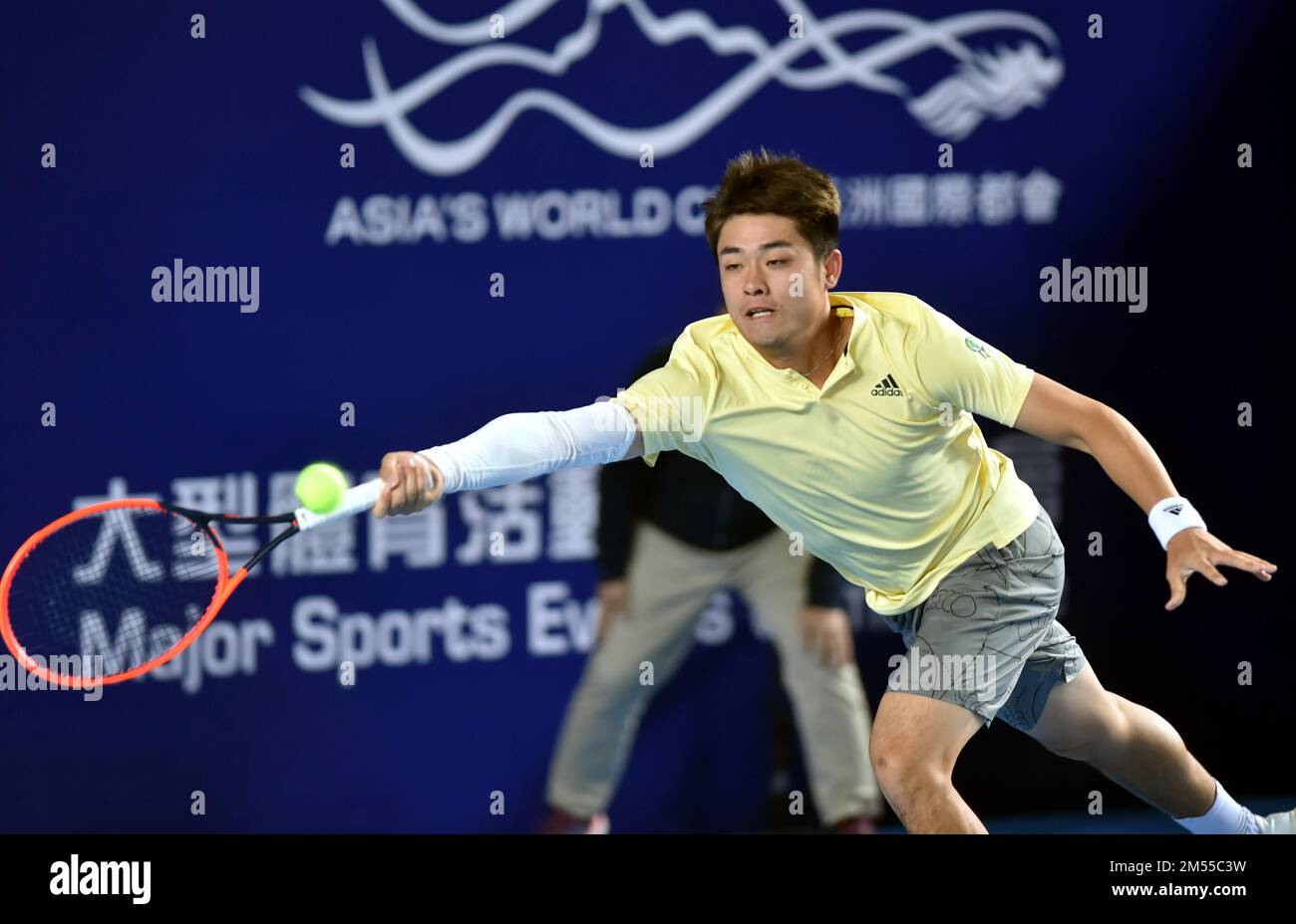 Chinese tennis player Wu Yibing defeated Swiss professional tennis ...