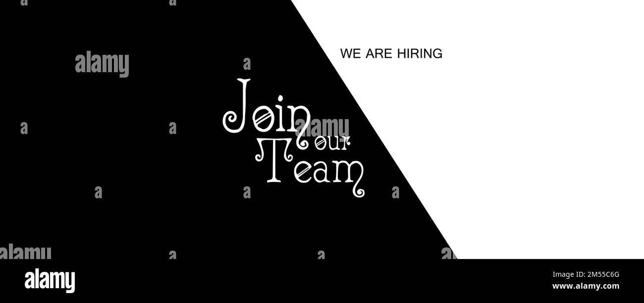 join our team sign on black background Stock Vector Image & Art - Alamy