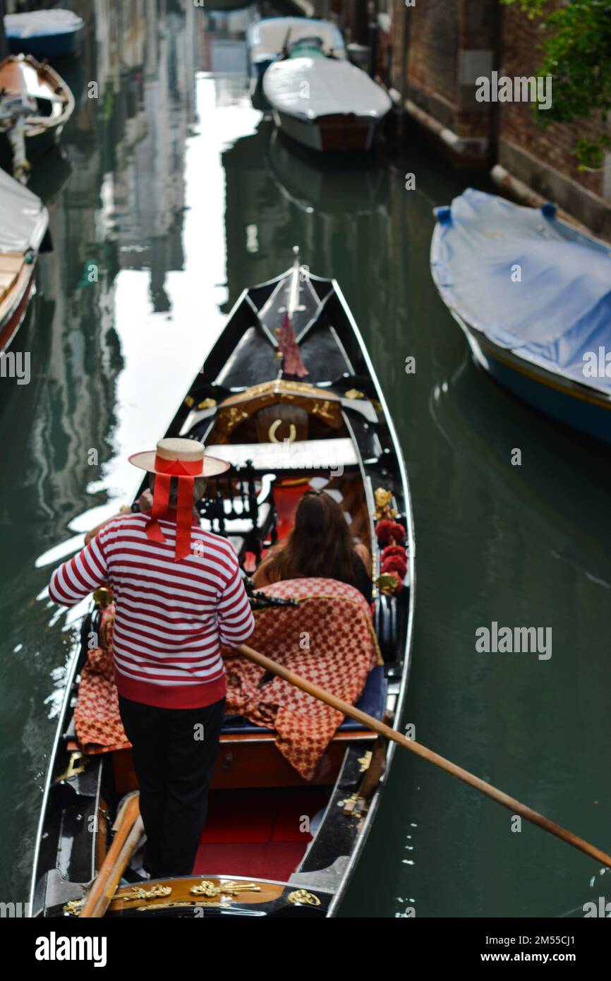 A back view of male sailing on boat Stock Photo - Alamy