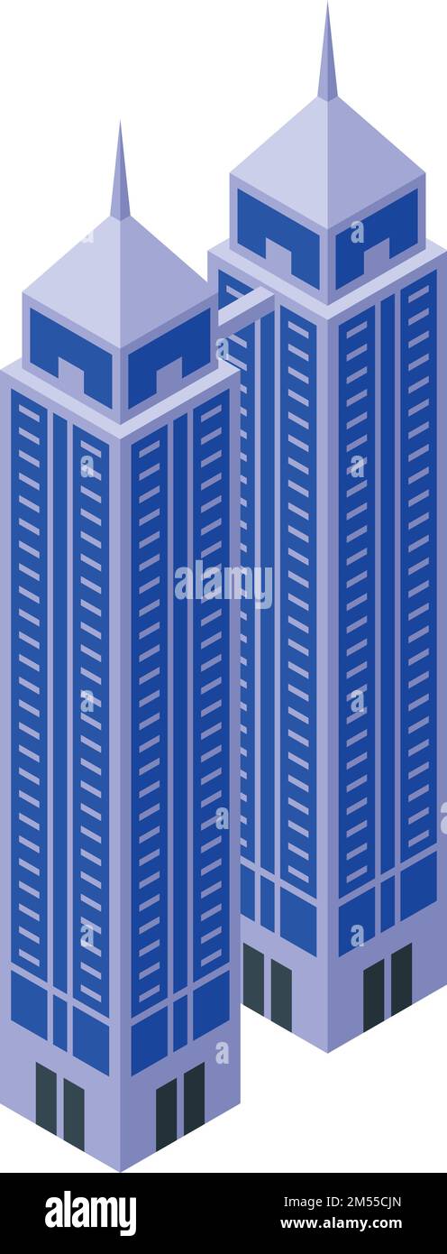 Philippines sky towers icon isometric vector. Summer travel. Culture ...