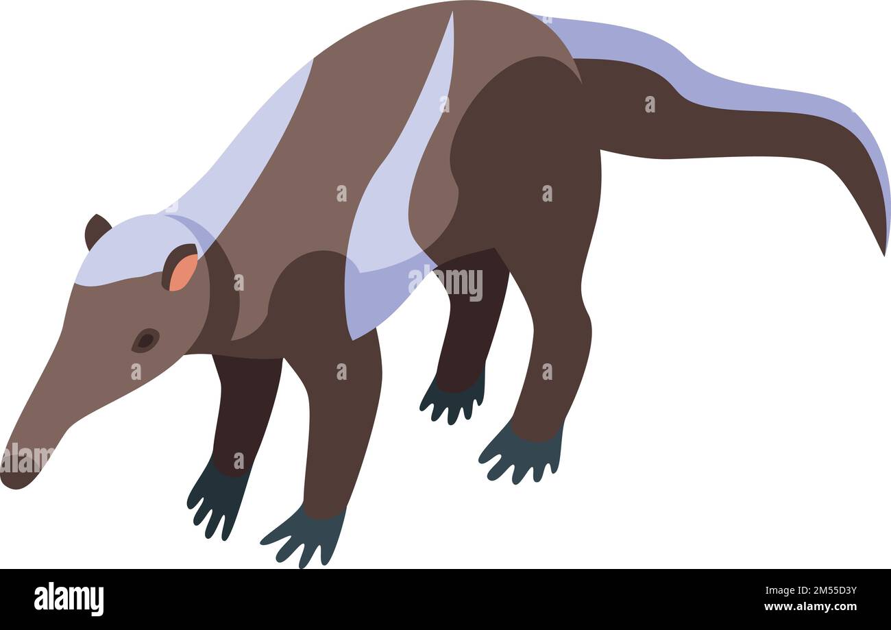 Forest anteater icon isometric vector. Australia baby. Safari mammal ...