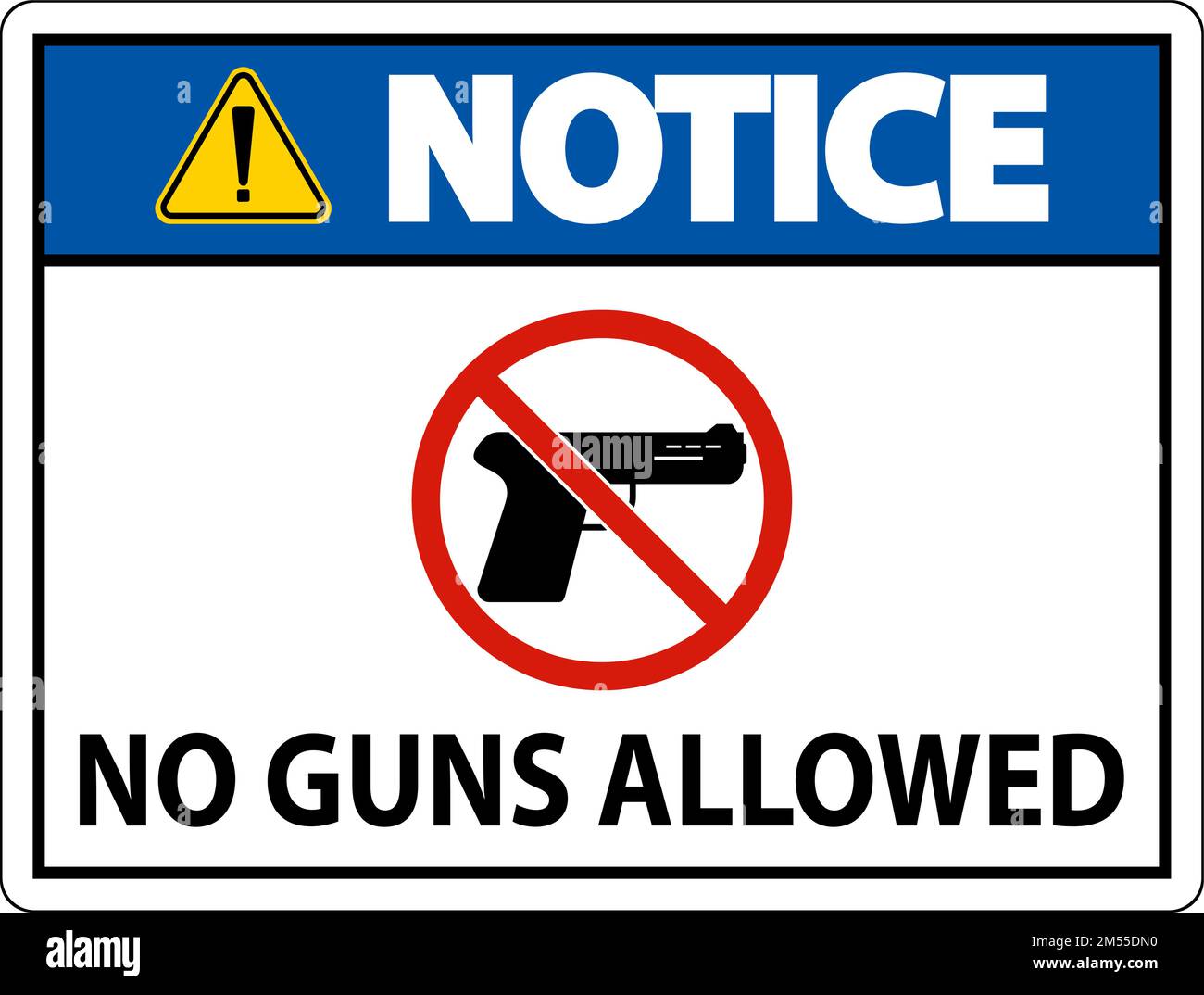No Gun Rules Sign, Notice No Guns Allowed Stock Vector Image & Art - Alamy