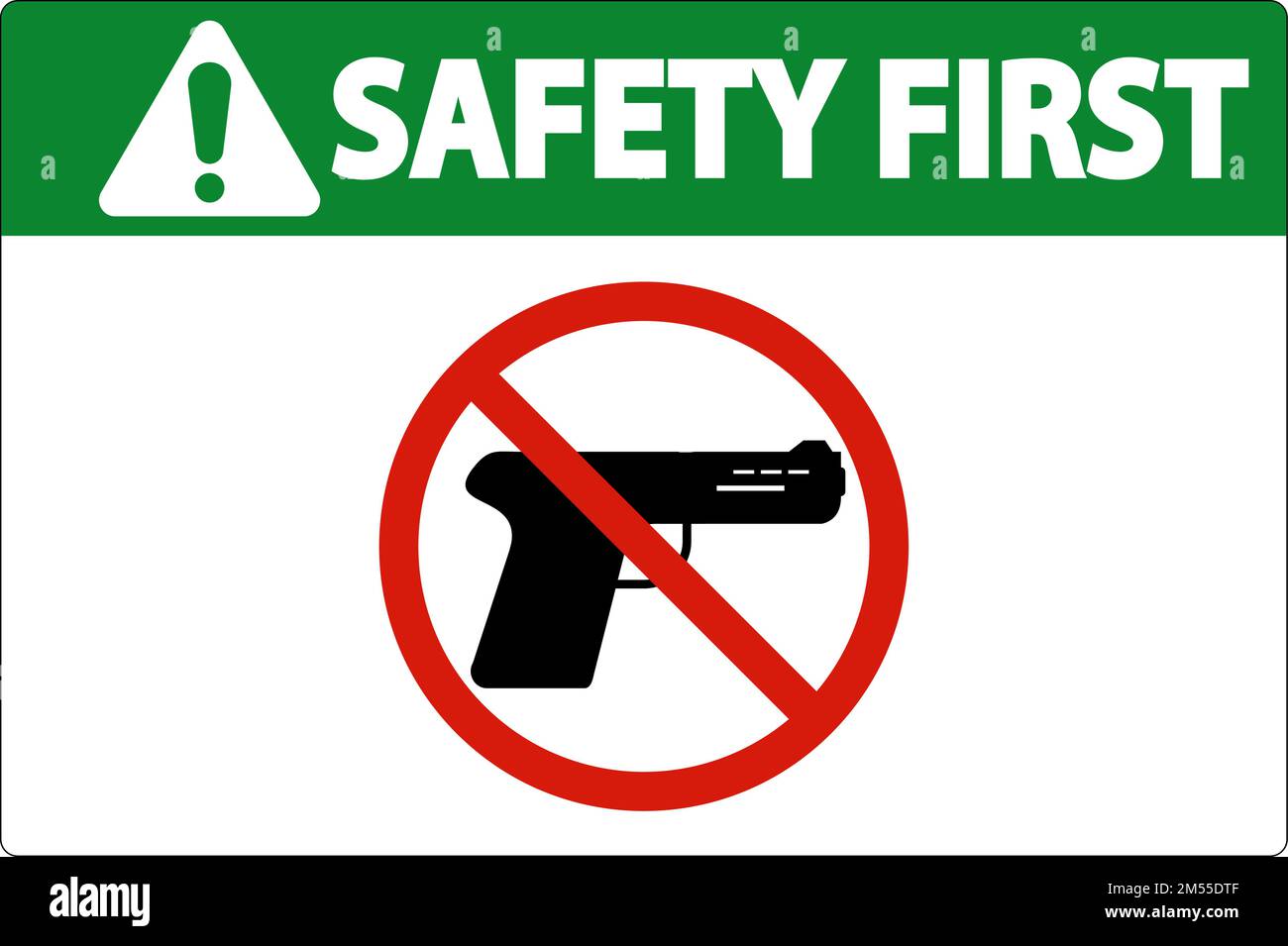 Security Safety First Sign On White Background Stock Vector Image & Art ...