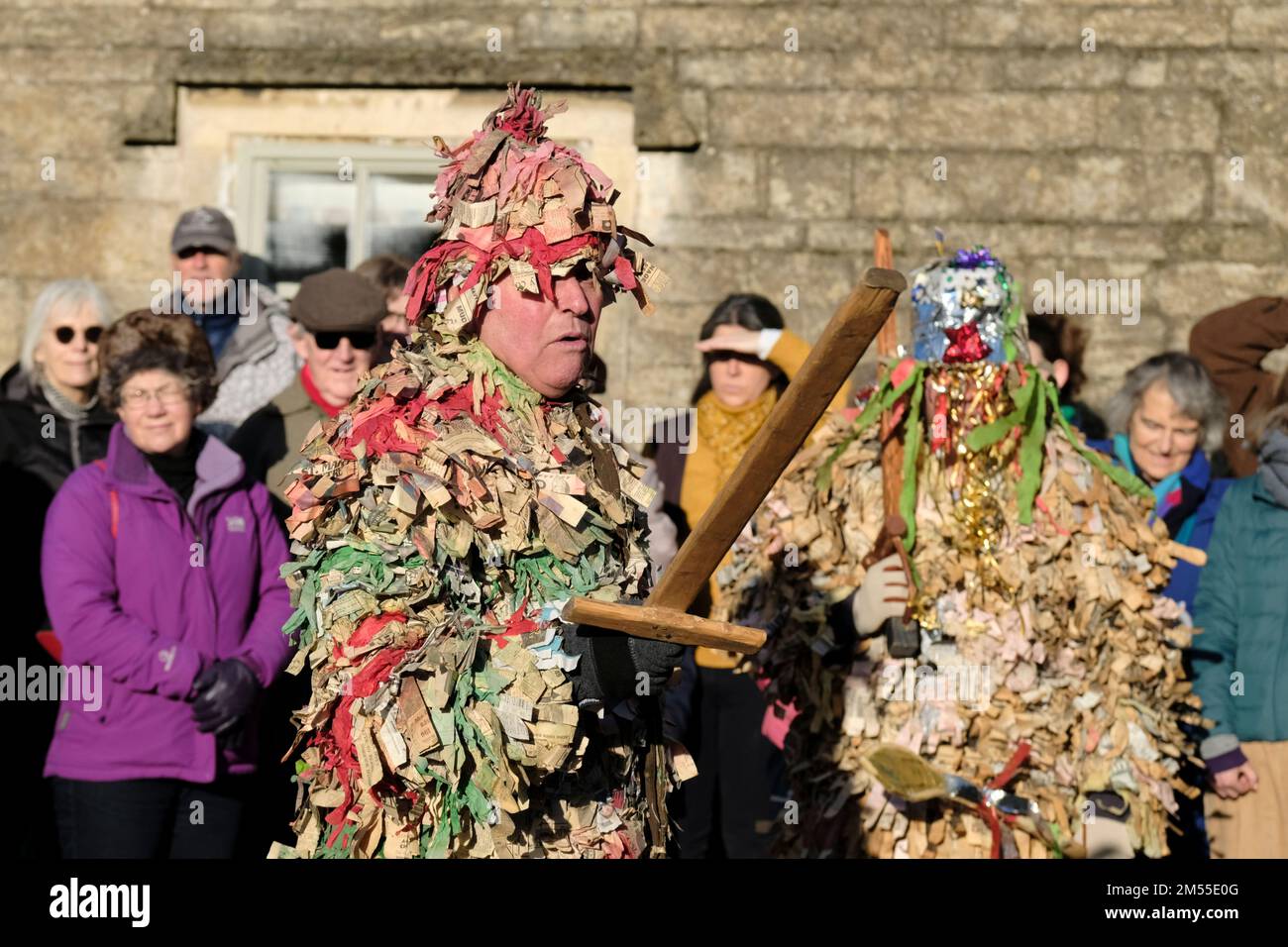 Marshfield, Glos, UK. 26th Dec, 2022. The Marshfield Paper Boys perform ...