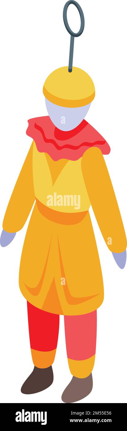 Myanmar doll icon isometric vector. Culture map. Tourism costume Stock ...