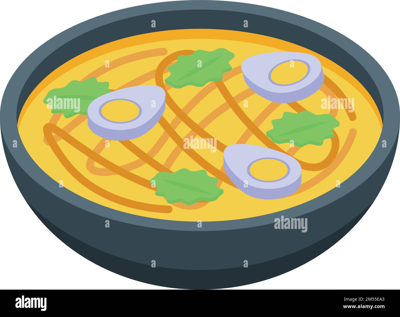 Myanmar soup food icon isometric vector. Culture map. Asia burma Stock ...