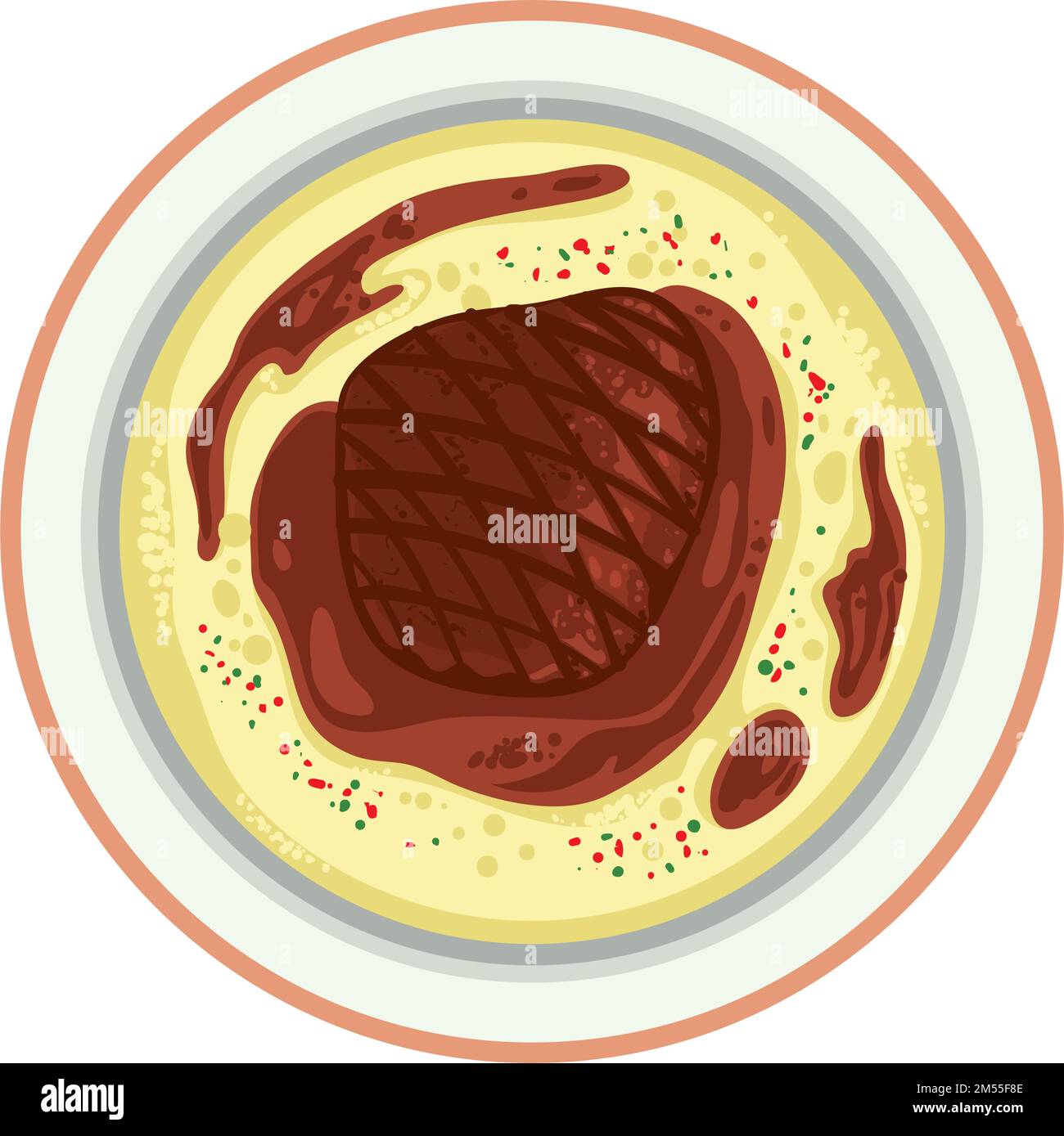 Top sirloin steak Stock Vector Images - Alamy