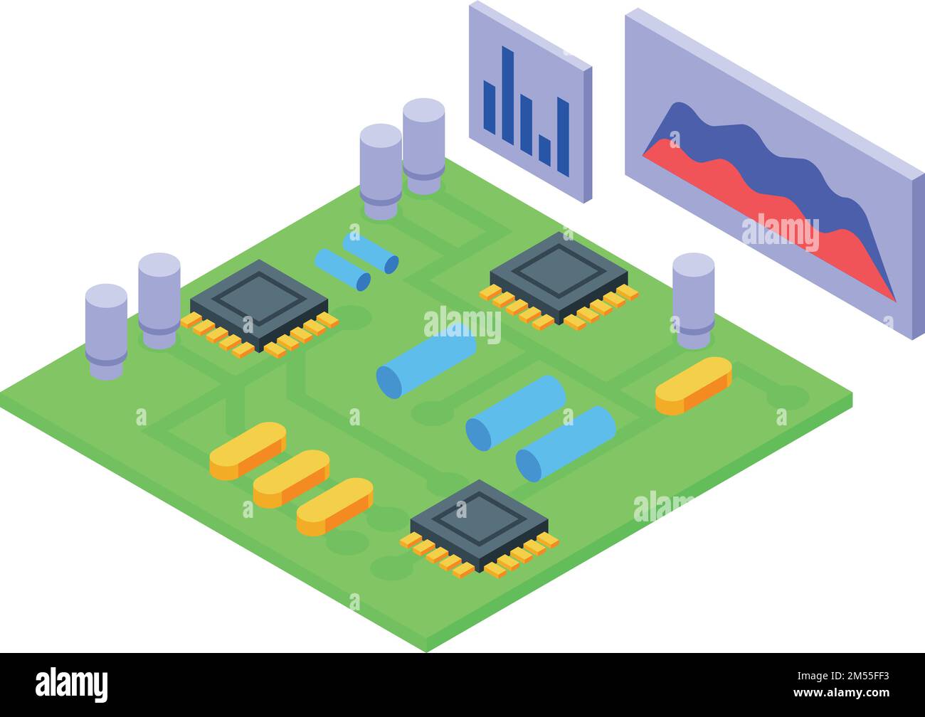 Trend technologies icon isometric vector. Future business. Person ...